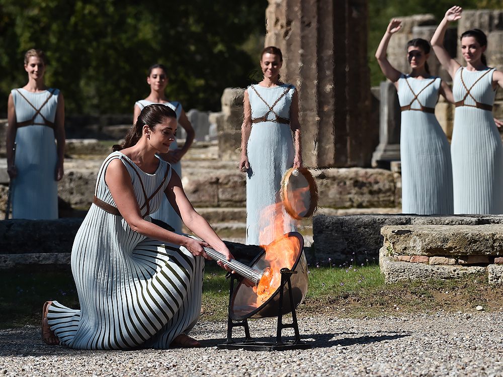 Protest disrupts Beijing Games torch-lighting ceremony in Greece ...