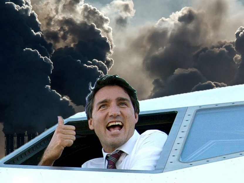 AIR TRUDEAU: COFFEE, TEA OR CARBON? More climate hypocrisy from jet ...