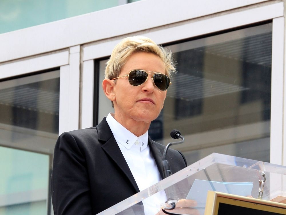 Ellen DeGeneres thanks the audience of her talk show for their support ...