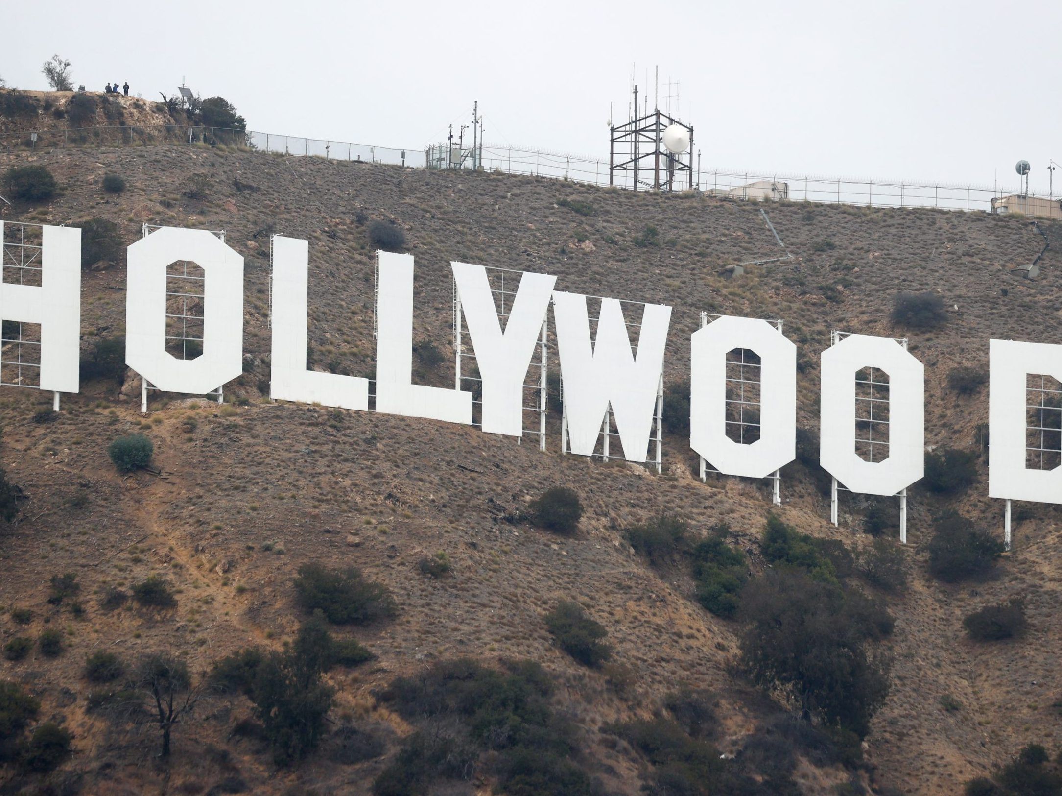 Iconic Hollywood sign gets big paint job before its 100th anniversary ...