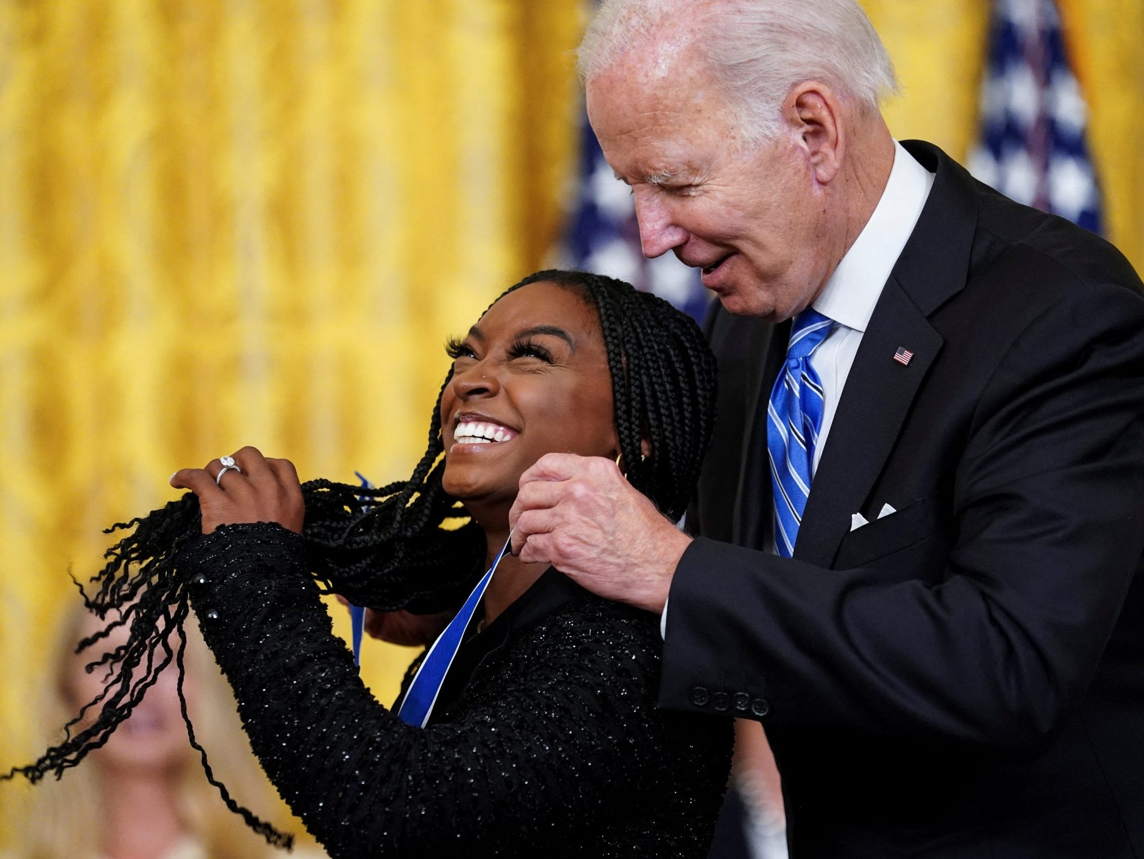 Biden awards medal of freedom to Biles, Rapinoe, late Senator McCain ...