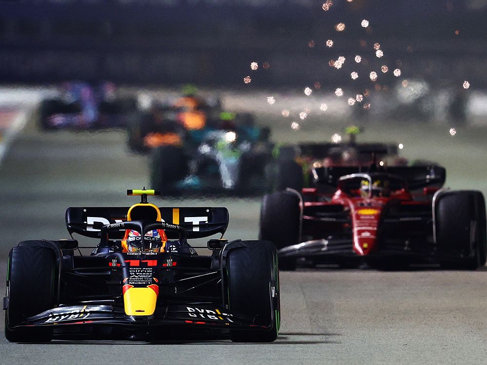Max Verstappen's F1 title on hold after Sergio Perez wins in Singapore ...