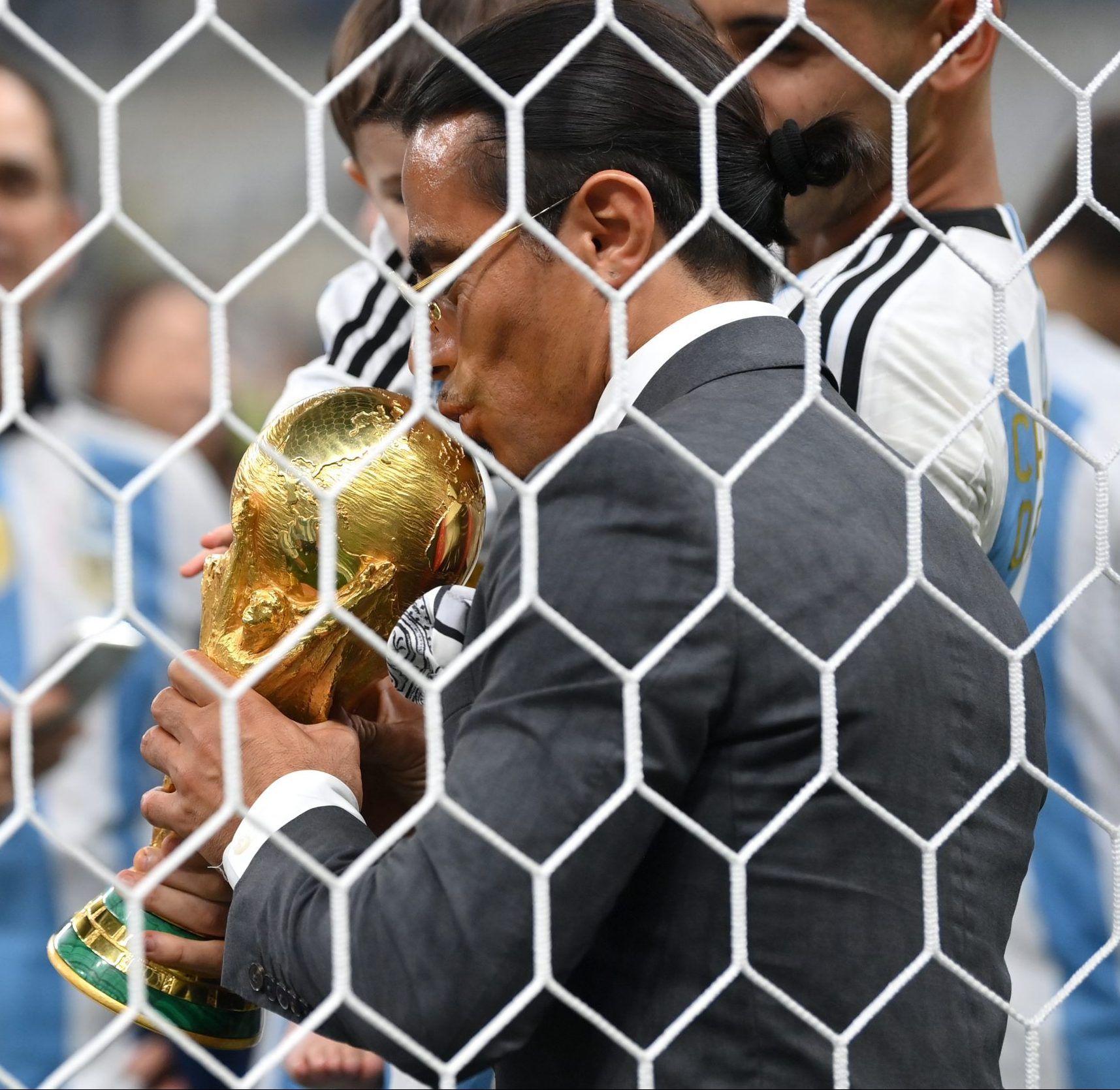 Celebrity chef Salt Bae mocked for bugging Messi, posing with trophy ...