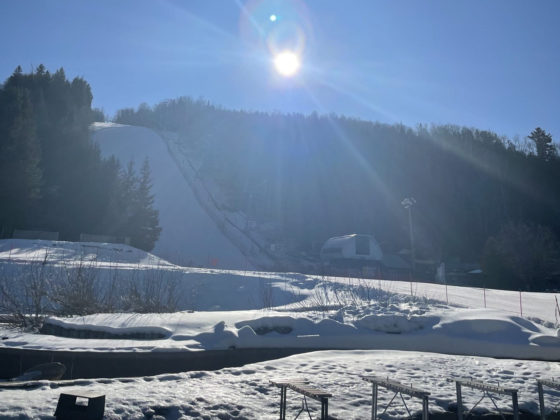 Skiing and dining at Sommet Saint-Sauveur, life is good in Quebec ...