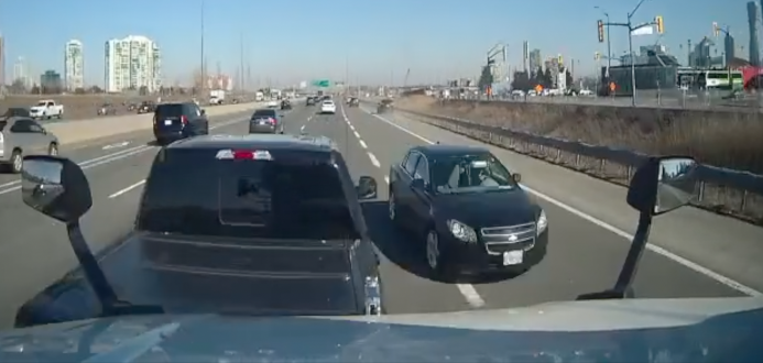 Caught On Camera Wrong Way Driver Nearly Crashes Into Several Vehicles