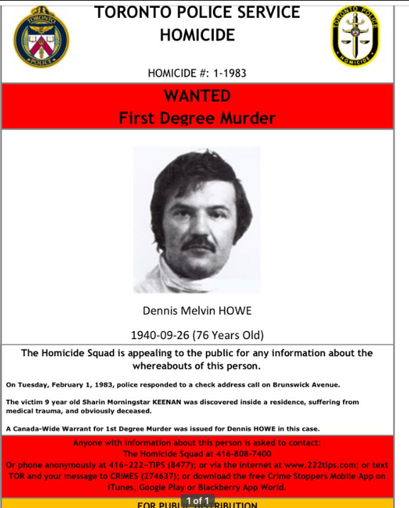 HUNTER: Did cops turn out the lights on child killer Dennis Melvin Howe ...