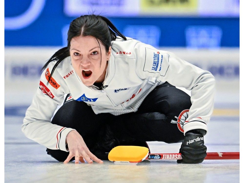 Switzerland edges Canada 7-6 at world women's curling championship ...