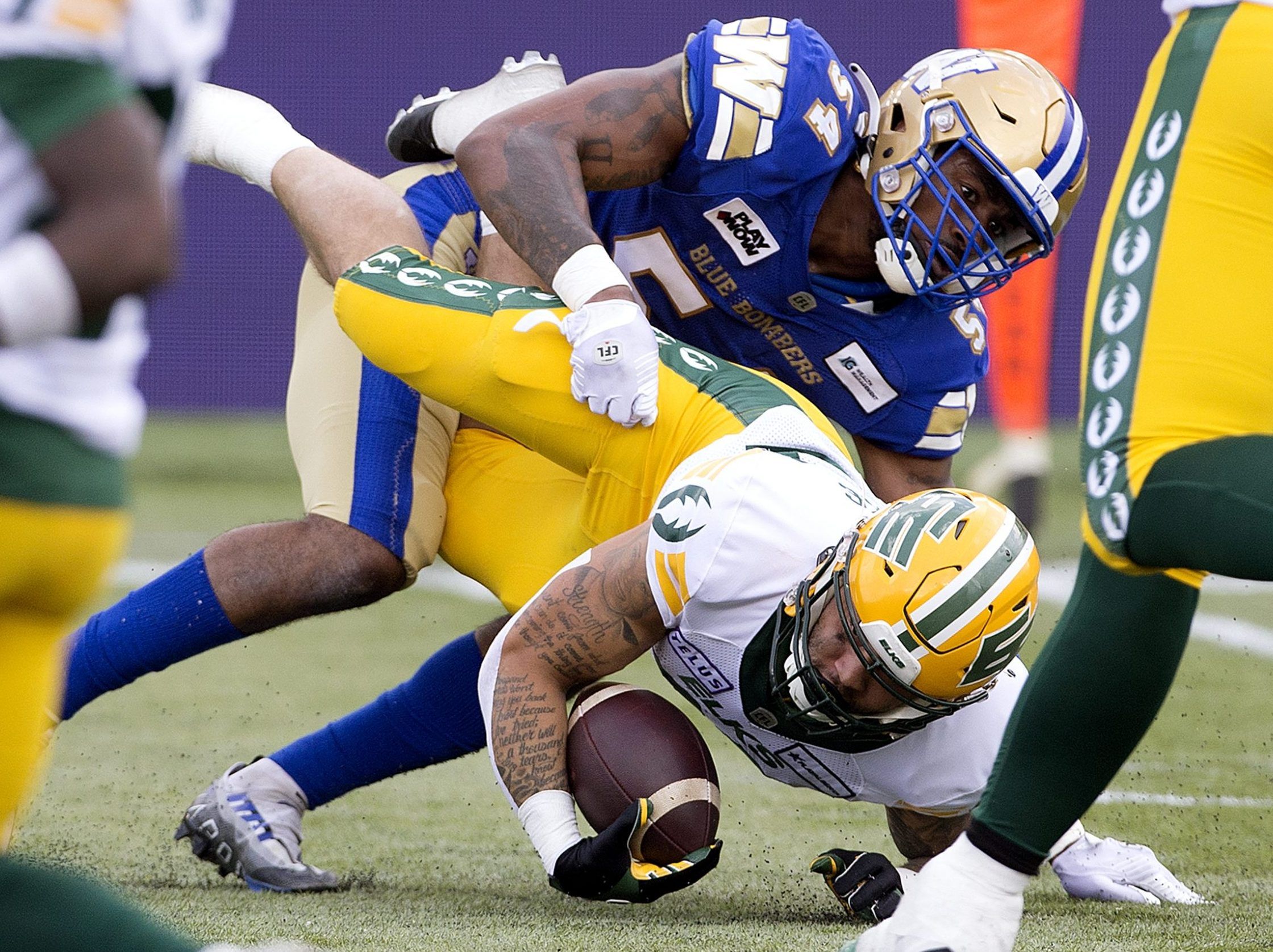 Edmonton Elks Kevin Brown, Shannon Brooks are yin and yang of runners ...