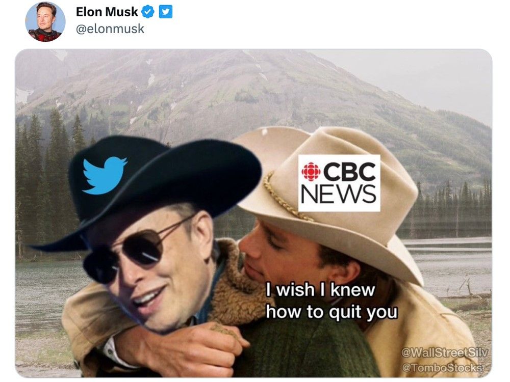 Elon Musk Trolls Cbc After Broadcaster Returns To Twitter Toronto Sun