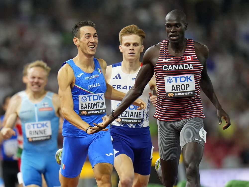 Edmonton's Marco Arop advances to men’s 800m semifinal at worlds ...