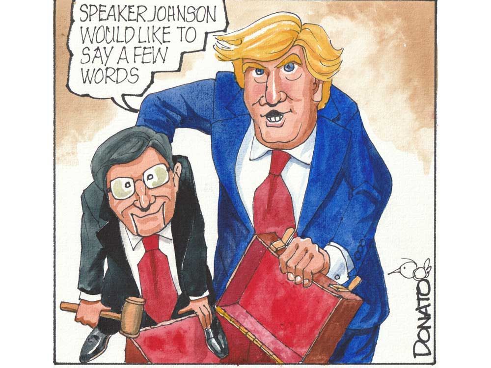 Andy Donato cartoon, Oct. 29, 2023 | Toronto Sun