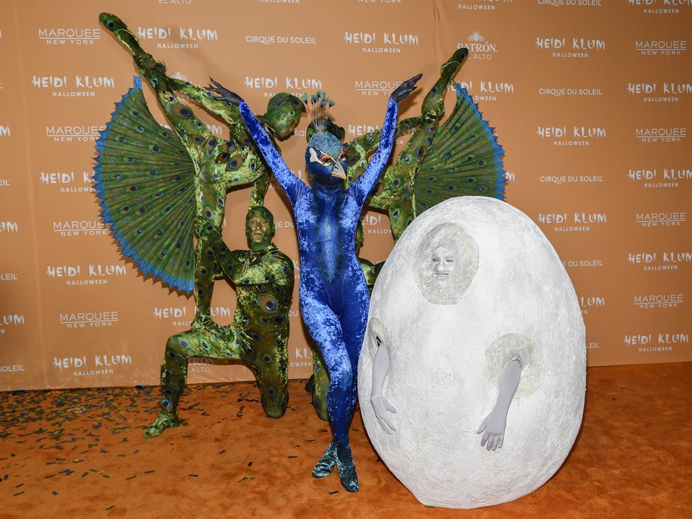 'A LOT OF PLANNING': Heidi Klum's Halloween costume is for the birds ...