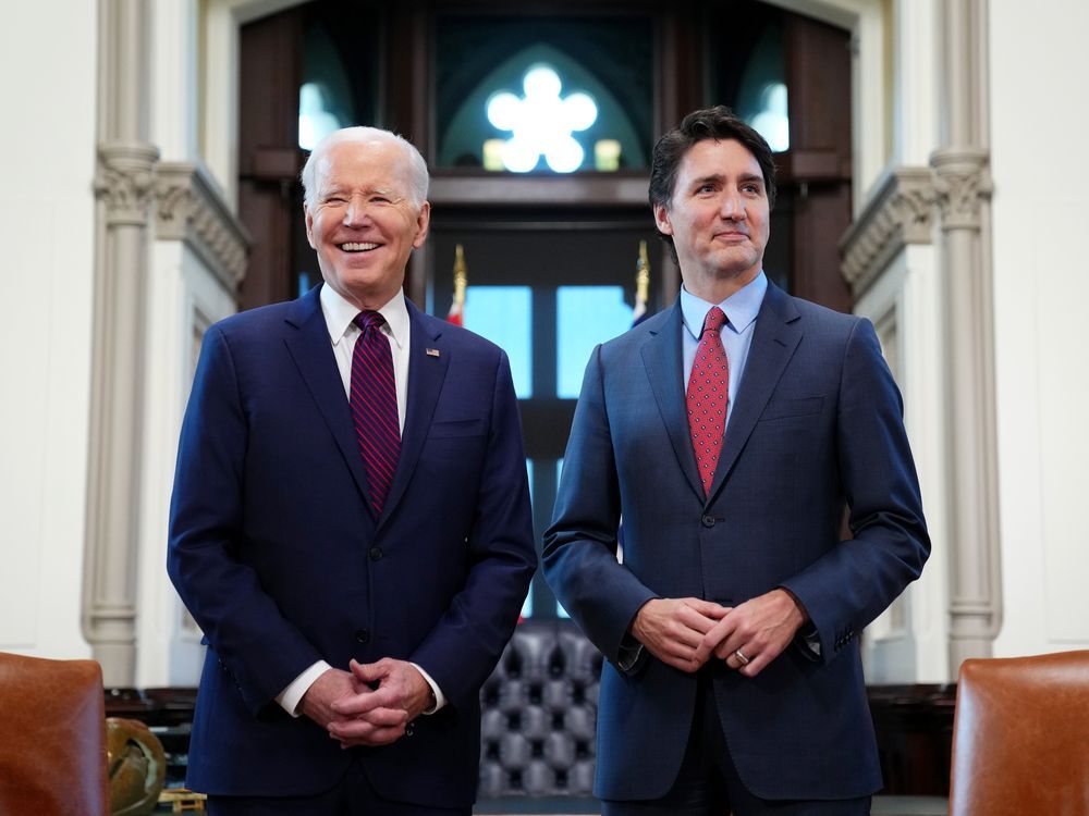 Trudeau meets Biden in D.C. as leaders gather for trade summit ...