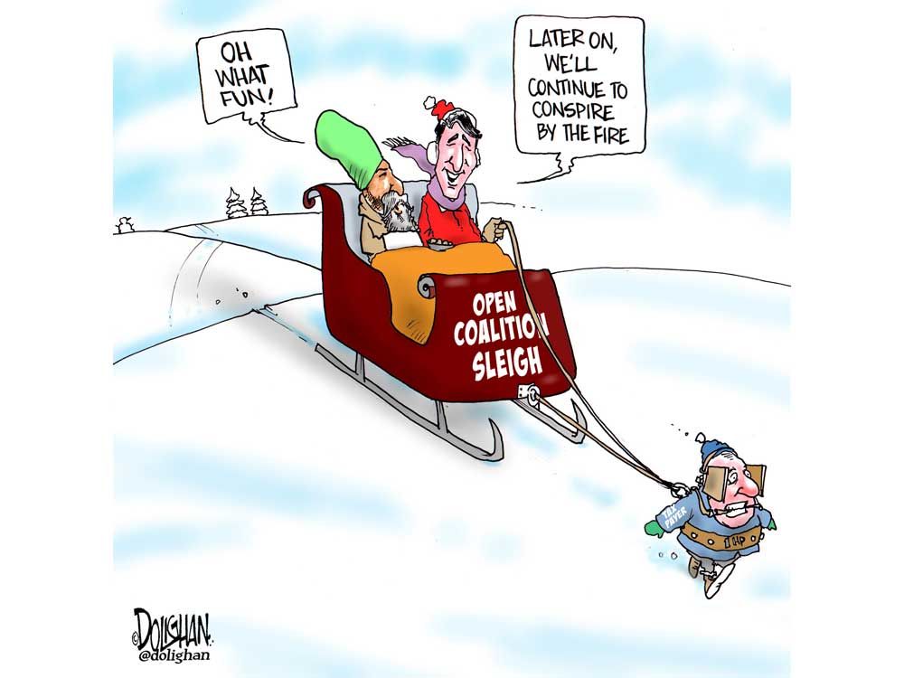 Tim Dolighan cartoon, Dec. 21, 2023 | Toronto Sun