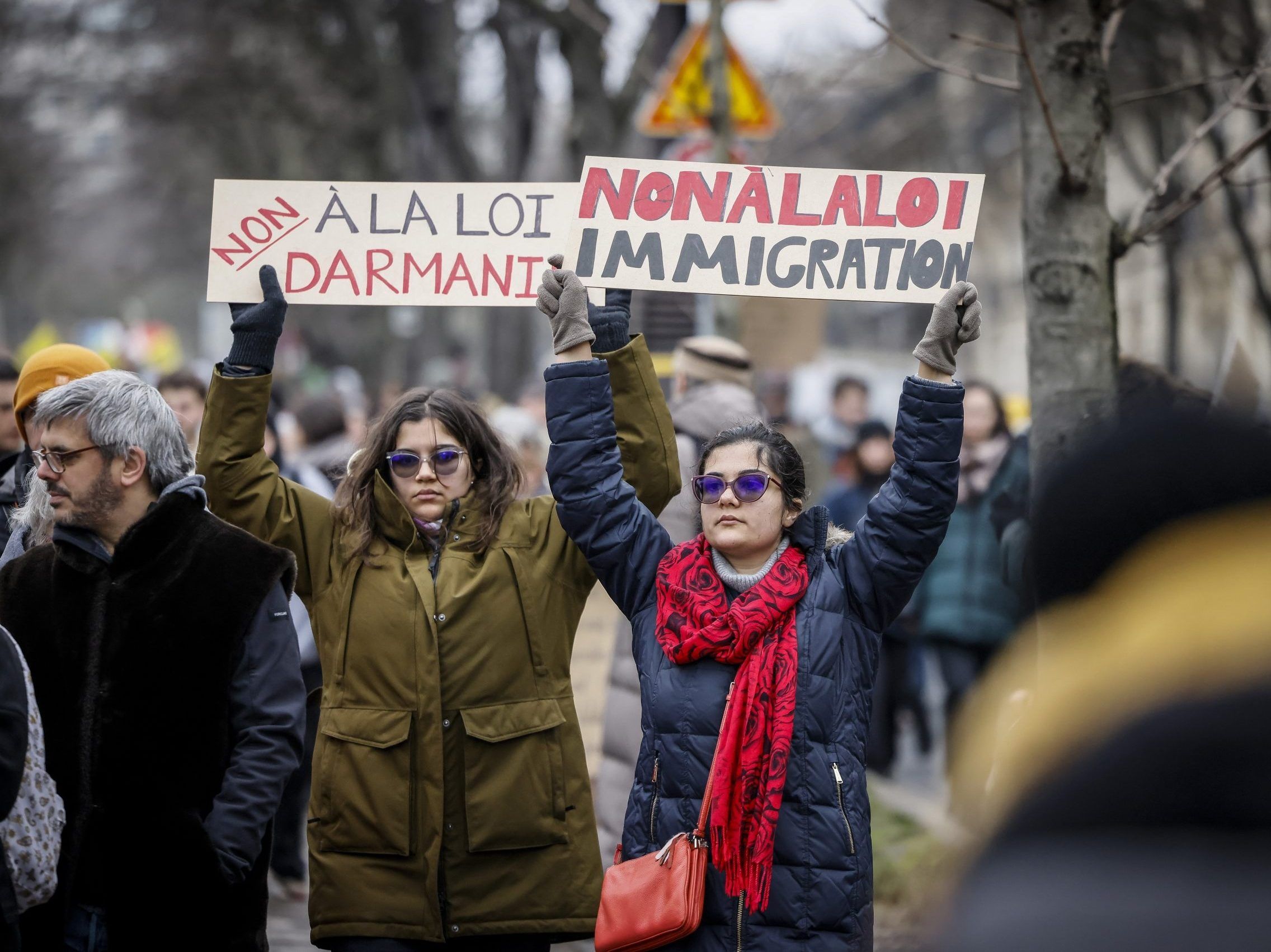 French protesters ask Macron not to sign off on immigration law ...