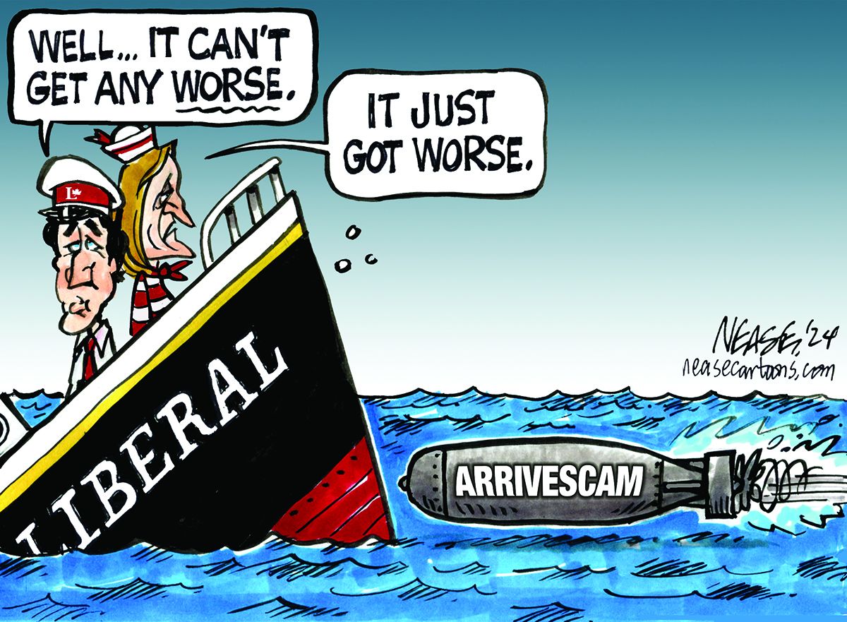 Steve Nease cartoon, Feb. 16, 2024 | Toronto Sun