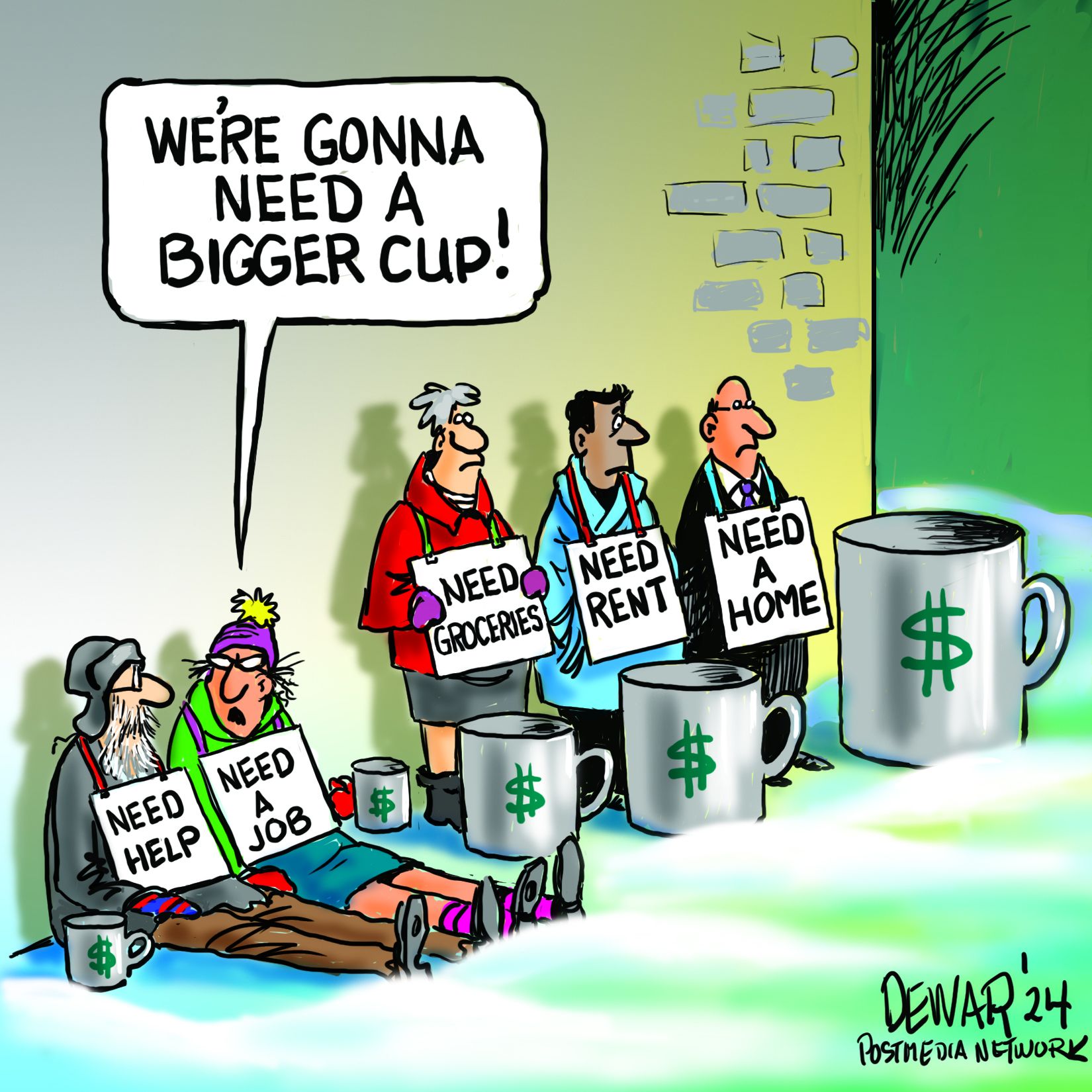 Sue Dewar cartoon, Feb. 13, 2024 | Toronto Sun