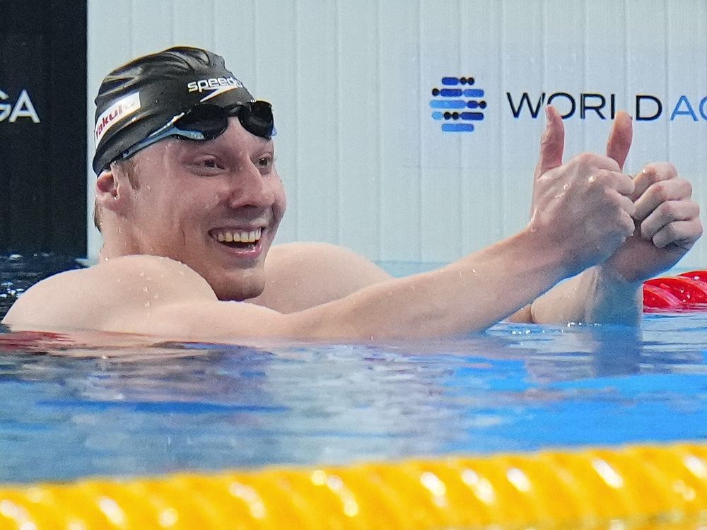 Canadian swimmer Finlay Knox wins men’s 200 medley at worlds | Toronto Sun