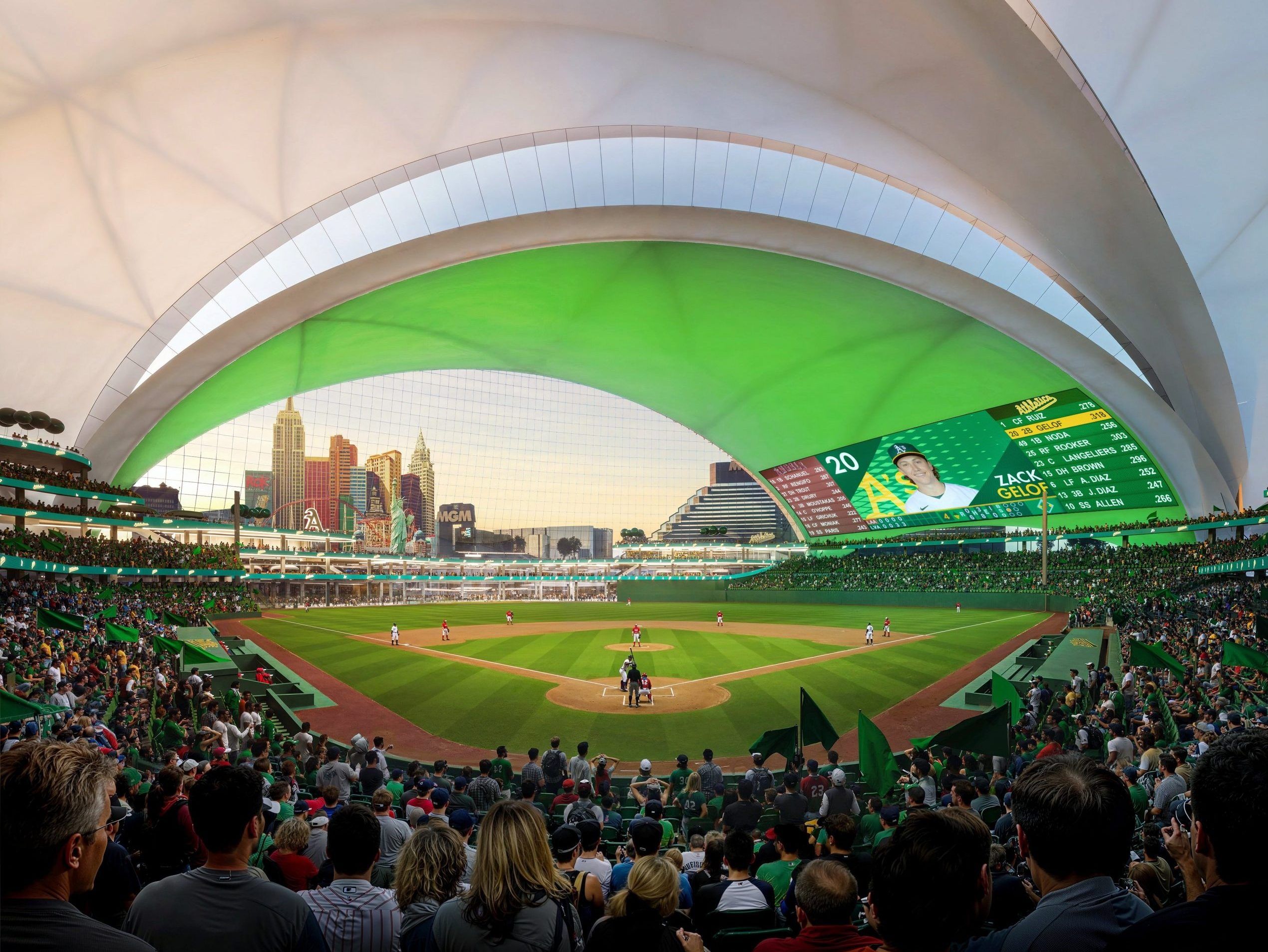 Oakland A’s release renderings of new Las Vegas domed stadium | Toronto Sun