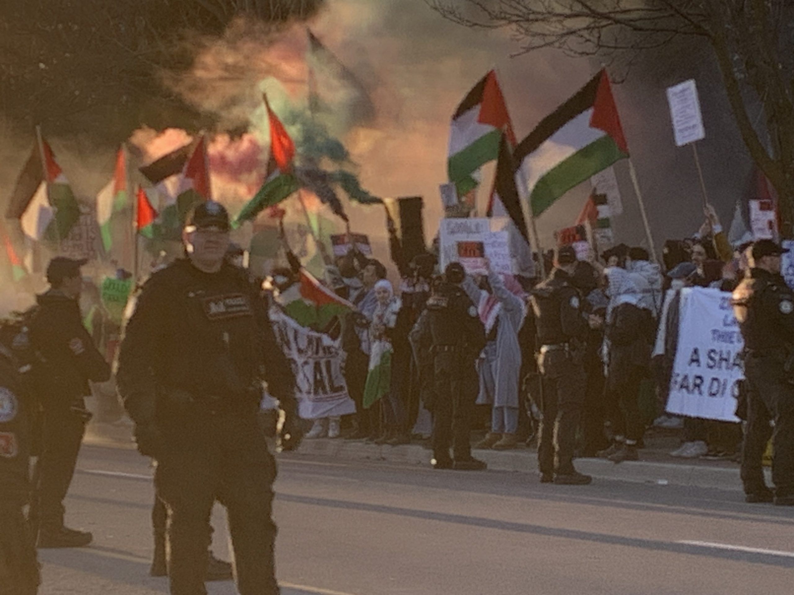 Nothing appropriate about protesting at synagogue or place of worship ...