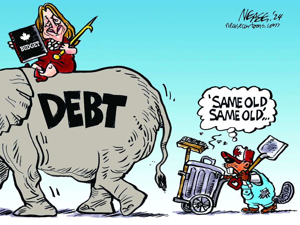 Steve Nease cartoon, April 16, 2024 | Toronto Sun