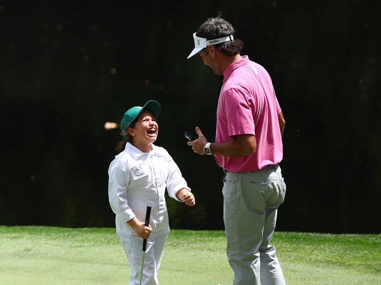 Bubba Watson's daughter drains three putts at Masters par-3 contest ...
