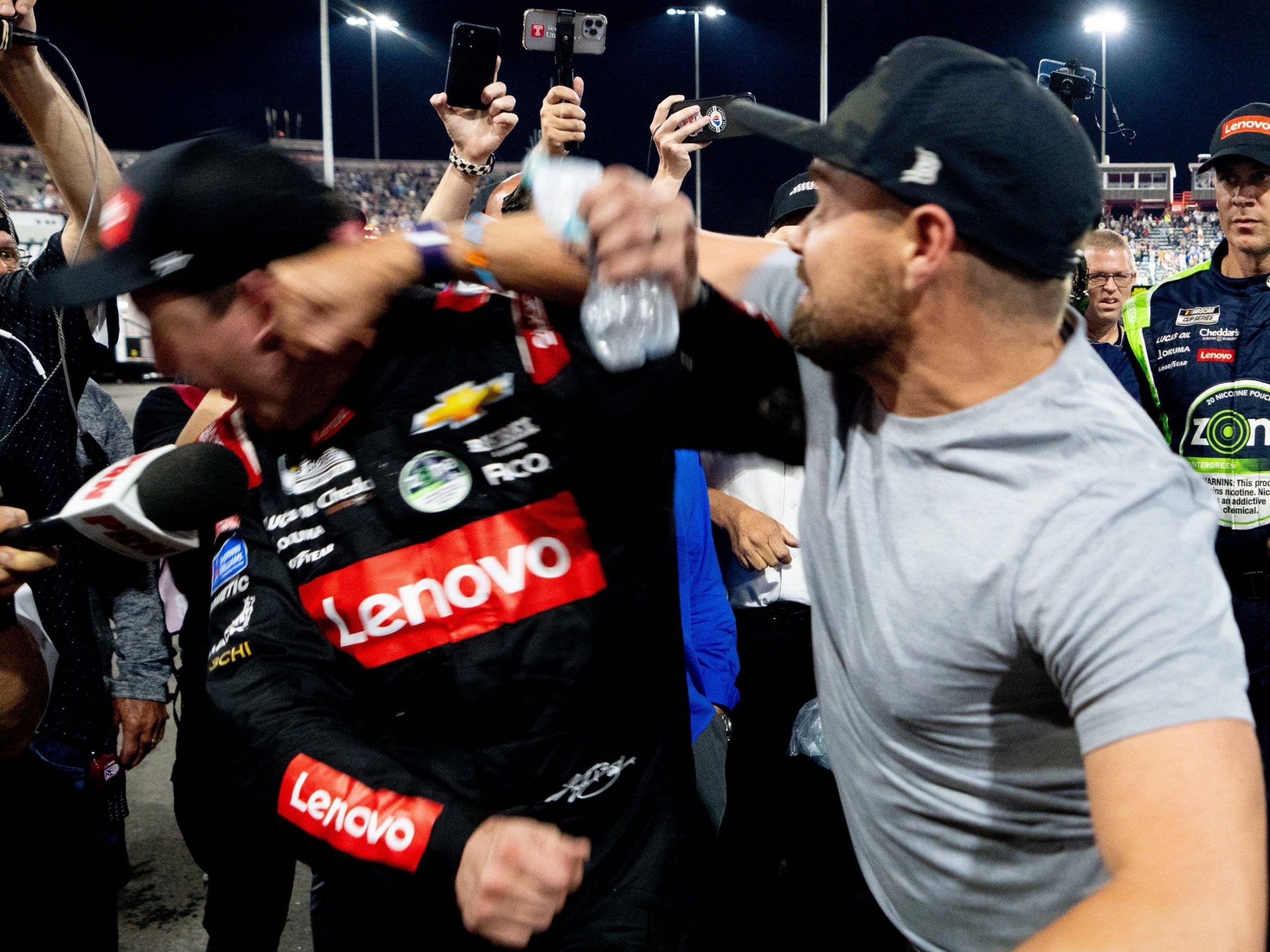 Ricky Stenhouse could face suspension after punching Kyle Busch ...