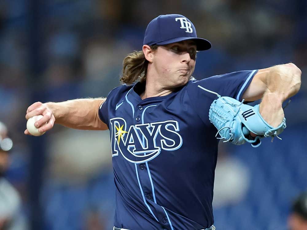 Rays' Pepiot departs with leg bruise after getting hit by line drive ...
