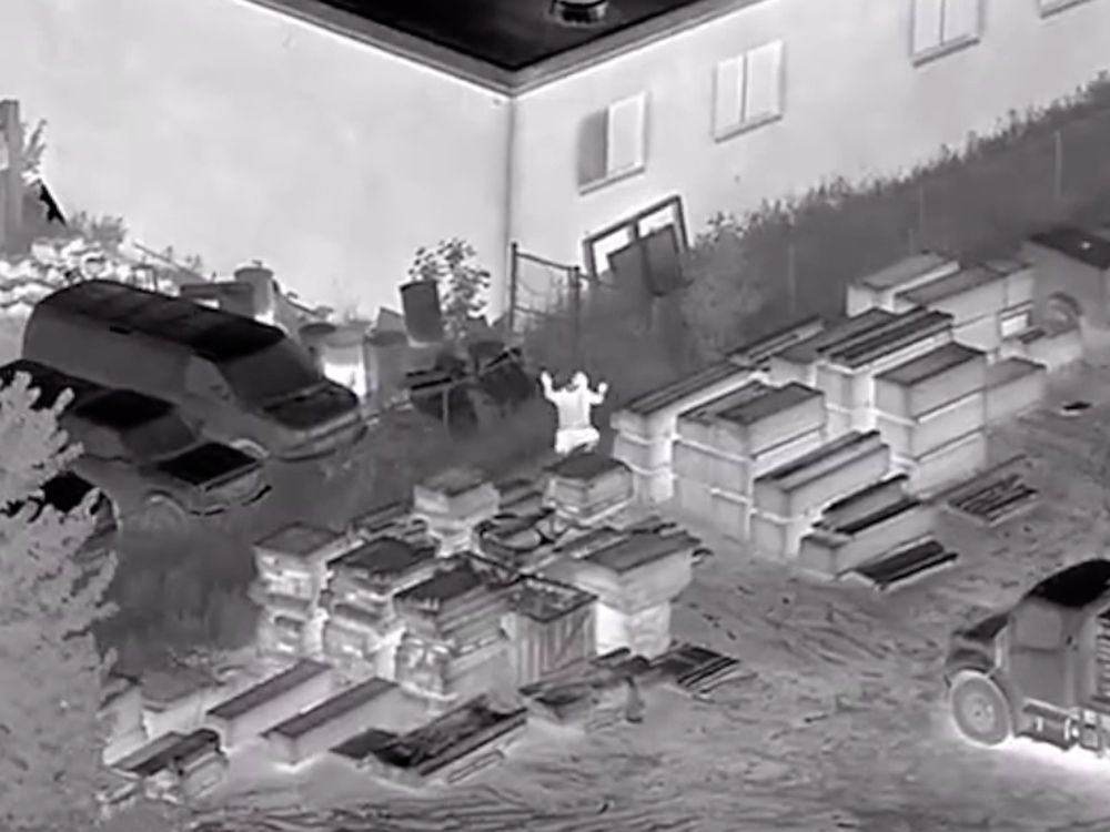 CAUGHT ON CAMERA: View from police chopper as suspect arrested ...