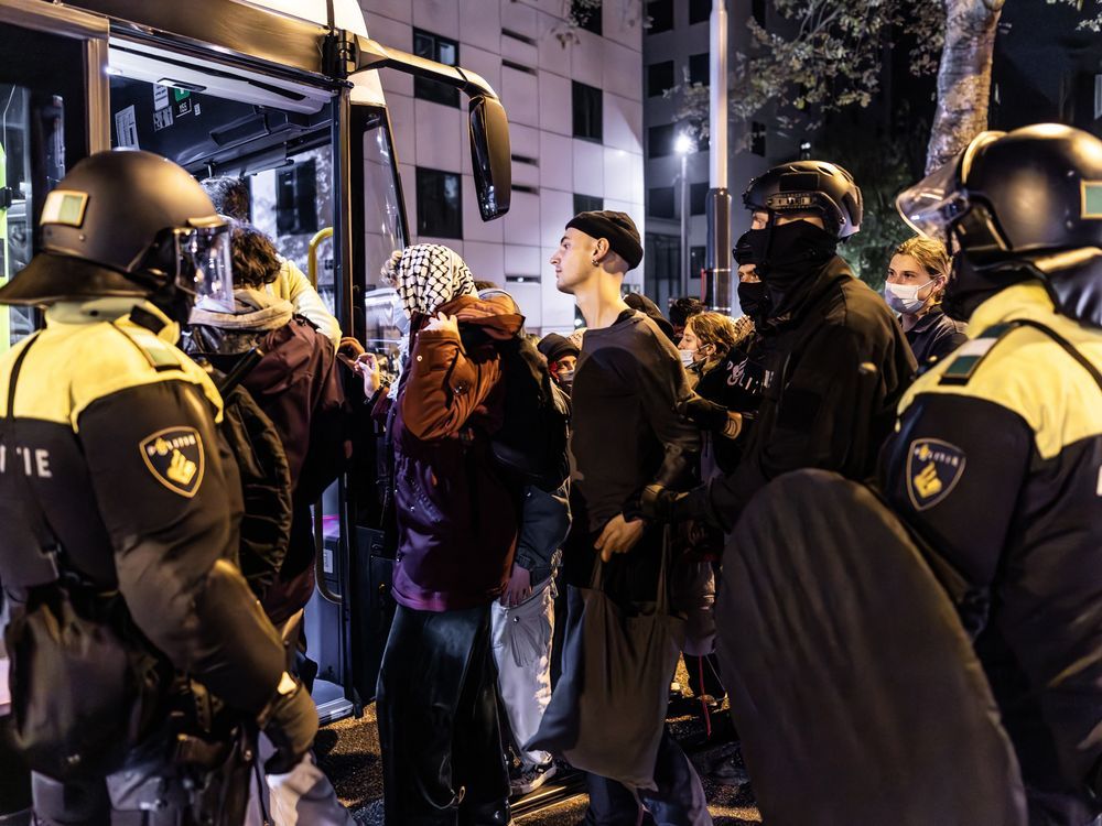 Police break up pro-Palestinian camp at Amsterdam university | Toronto Sun