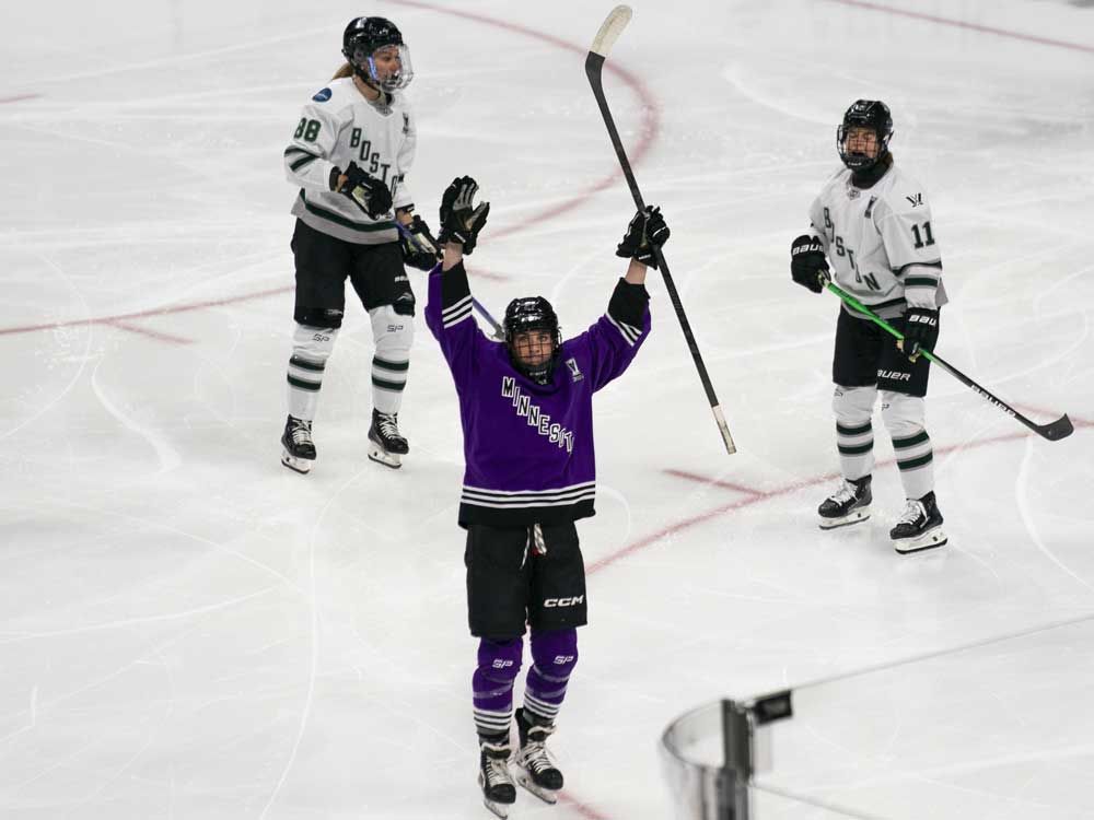 Minnesota tops Boston, grabs 2-1 lead in PWHL championship series ...