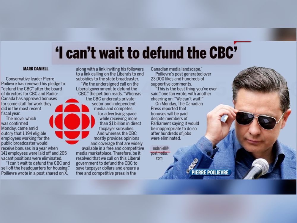 Poilievre ‘can’t wait to defund’ the CBC’ | Toronto Sun