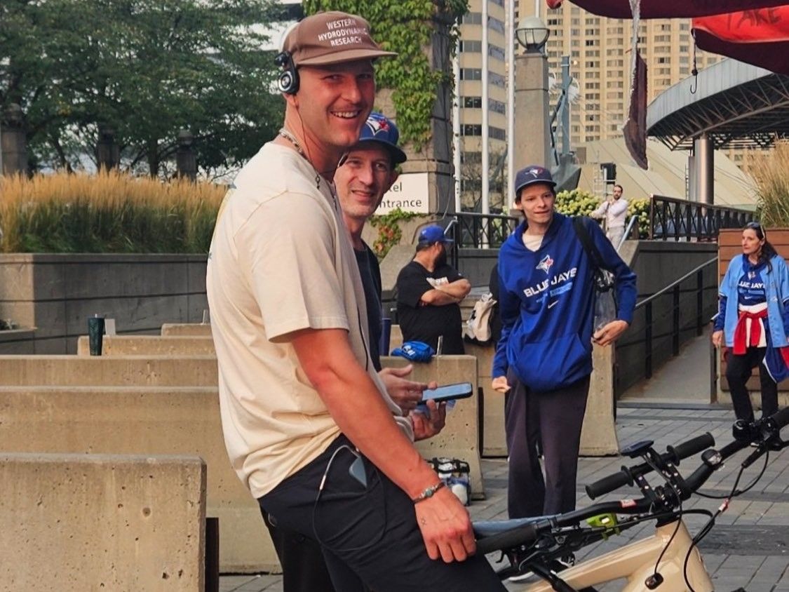 Blue Jays' Bowden Francis rides bike after near no-hitter | Toronto Sun