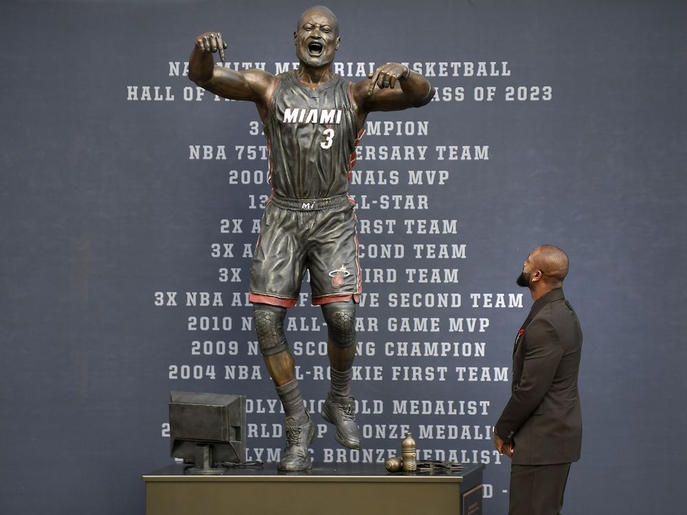 Miami Heat unveil statue of Dwyane Wade outside team’s arena | Toronto Sun