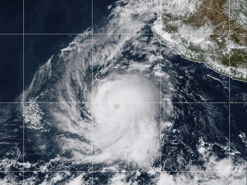 Hurricane Kristy strengthens into Category 2 storm in Pacific Ocean ...