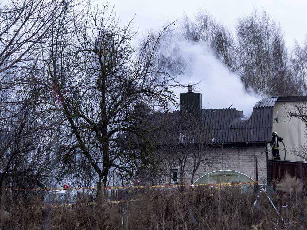 DHL cargo plane crashes and skids into house in Lithuania, killing 1 ...
