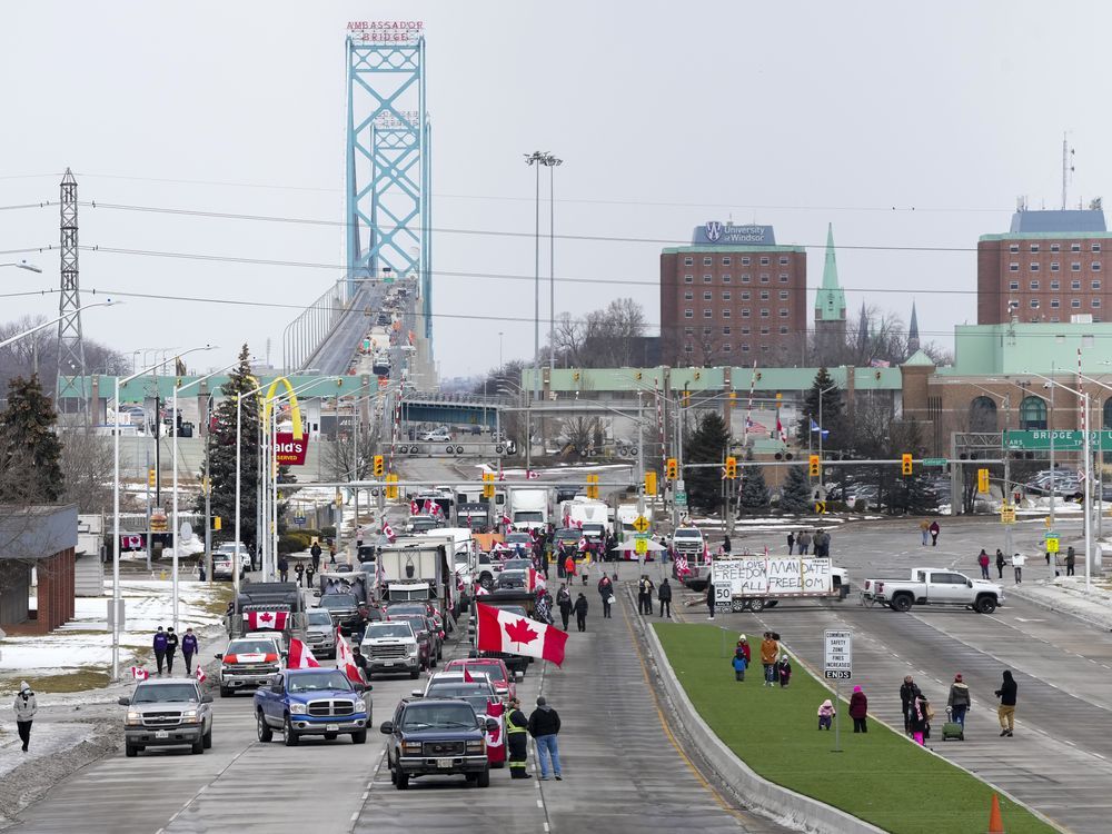 Windsor sues feds over costs of Ambassador Bridge blockade | Toronto Sun