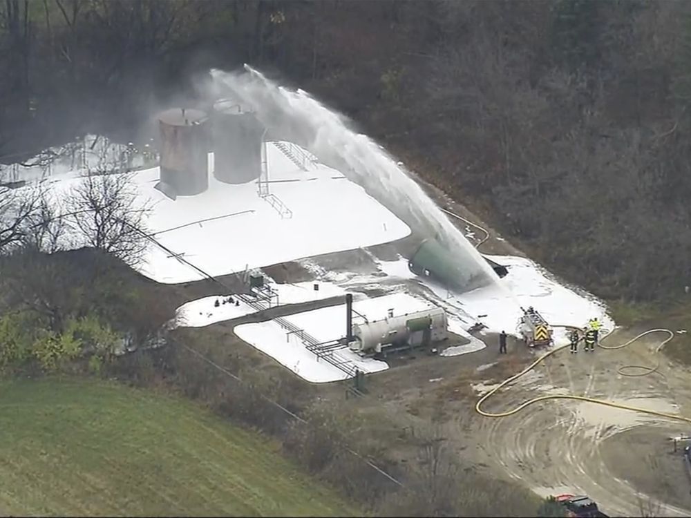 Tank explosion near GM facility in Michigan sparks fire | Toronto Sun