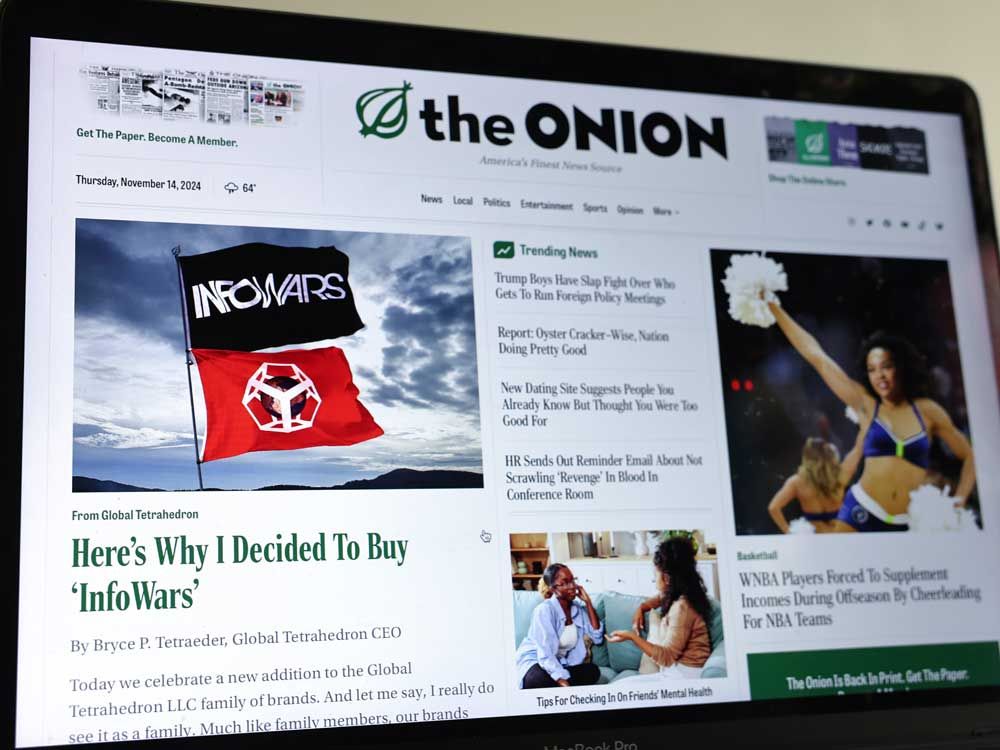 The Onion hopes to fight conspiracy theories with comedy | Toronto Sun