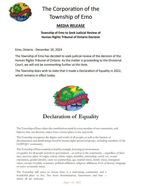 Emo mayor, council not surrendering to Borderland Pride | Toronto Sun