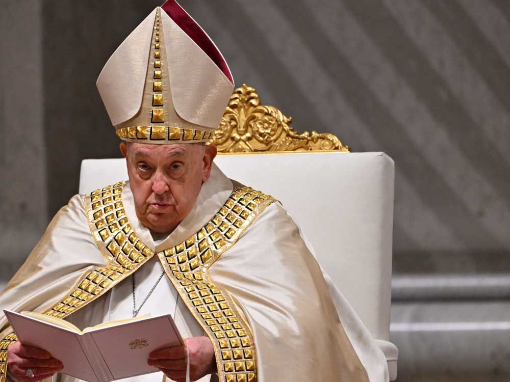 Pope out of bed at hospital as he recovers from pneumonia | Toronto Sun