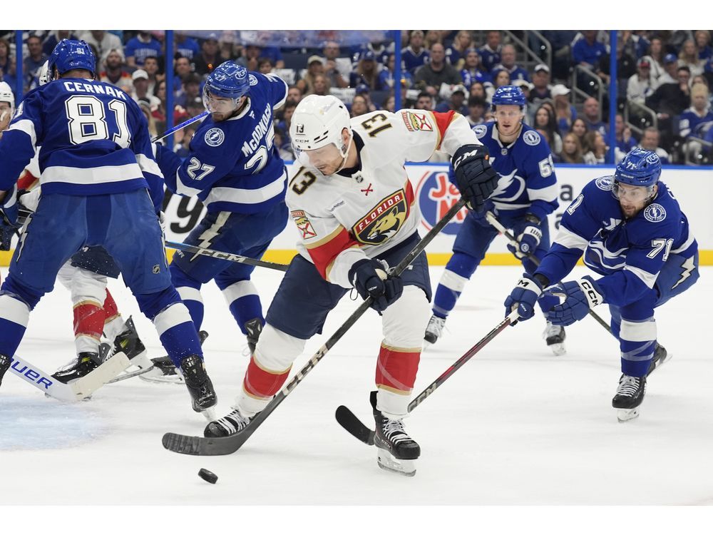 Florida’s Sam Reinhart, Mikkola and Greer out for Game 4 against ...