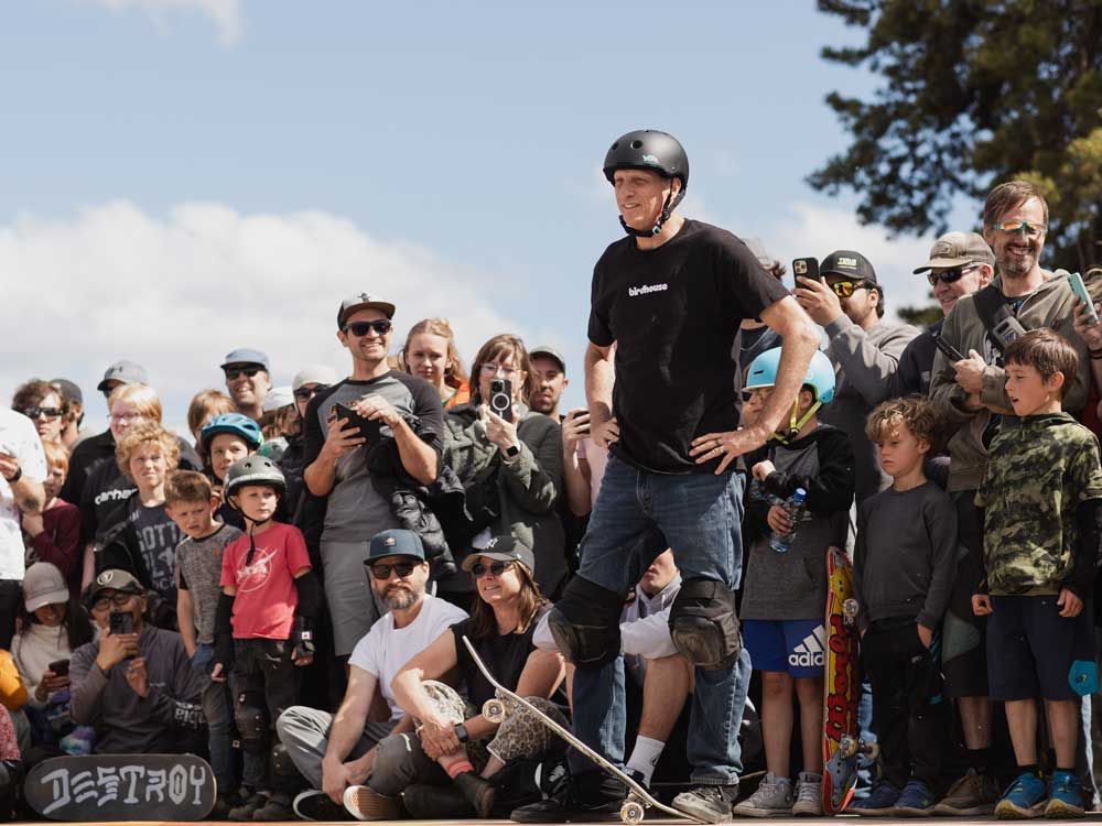 Tony Hawk helps open skateboard park expansion in Smithers, B.C ...