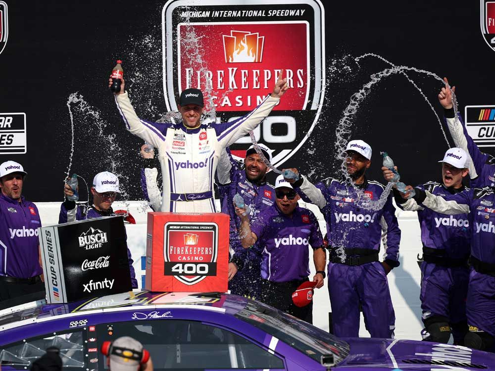 Denny Hamlin wins at Michigan for his 3rd NASCAR Cup Series win ...