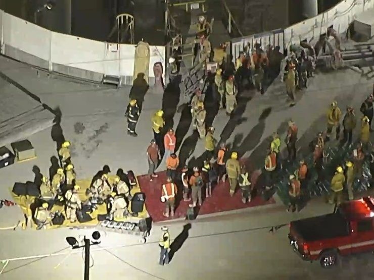 31 workers reach safety after collapse inside L.A. industrial tunnel ...