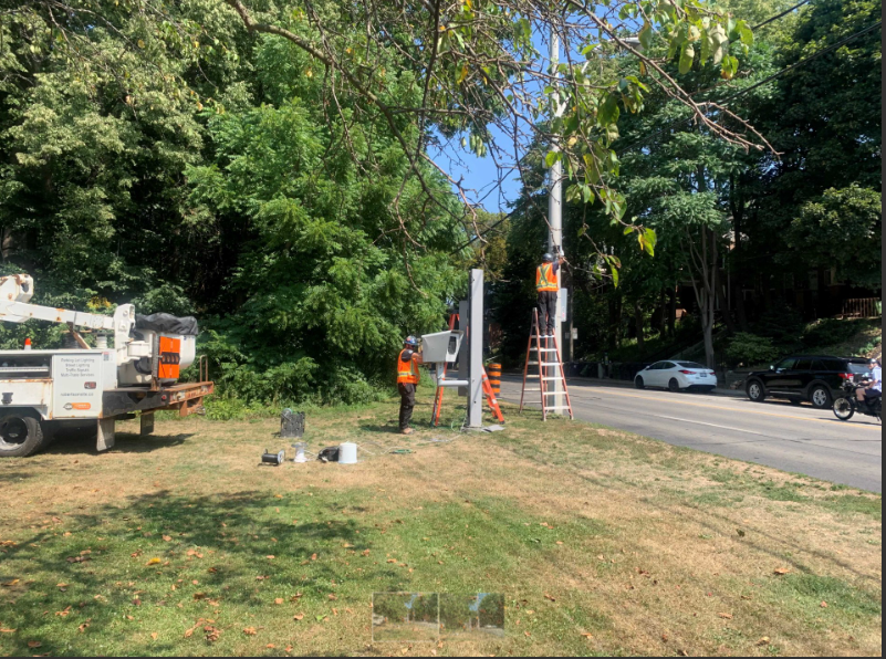 Frequently vandalized Parkside Drive speed camera re-installed Monday ...