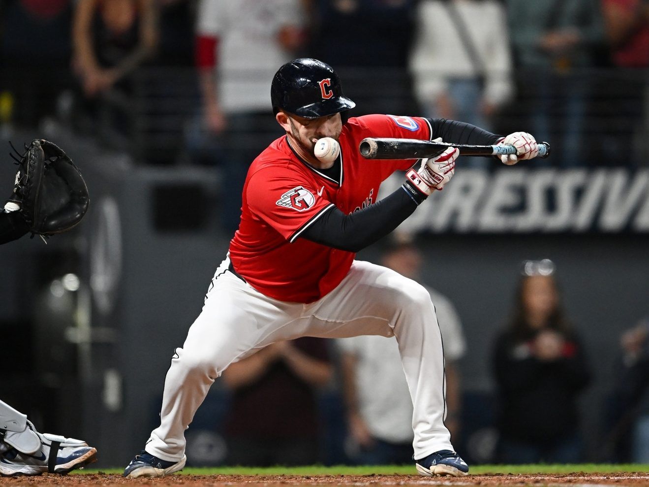 Guardians’ Fry hit in face by pitch during bunt attempt | Toronto Sun