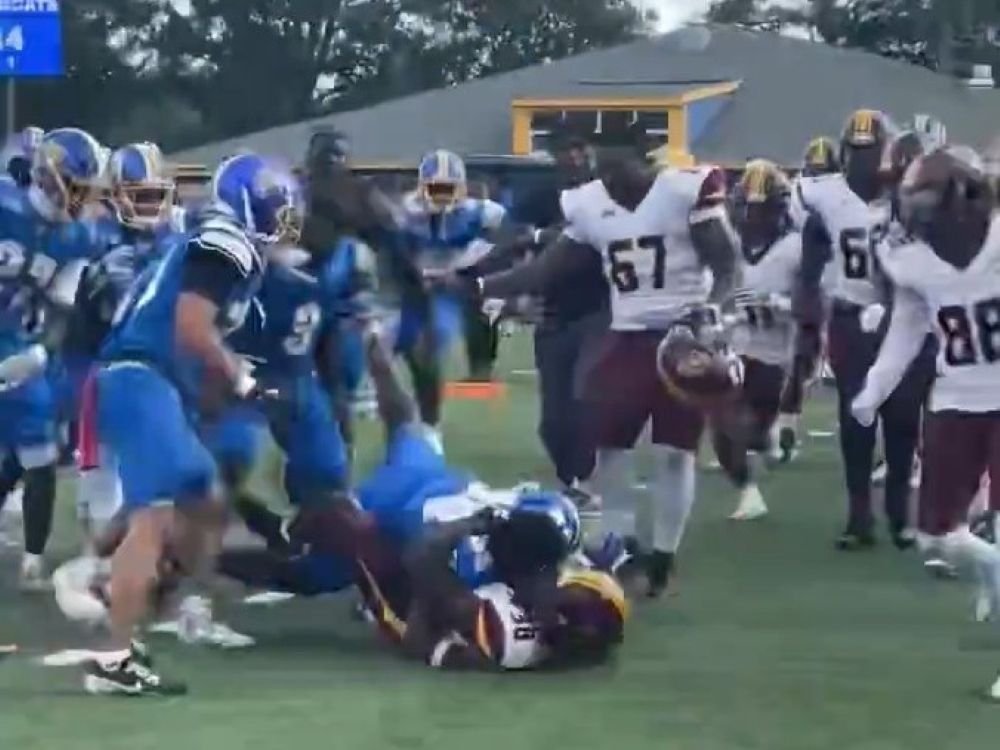 Football brawl caught on video leads to 20 player suspensions | Toronto Sun