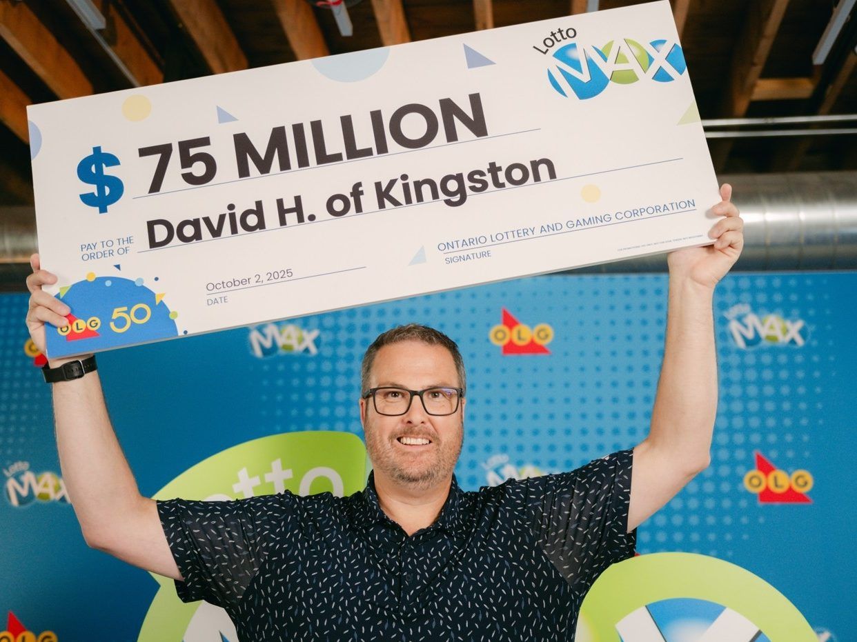 Kingston man learns of $75M lottery win in drive-thru line | Toronto Sun