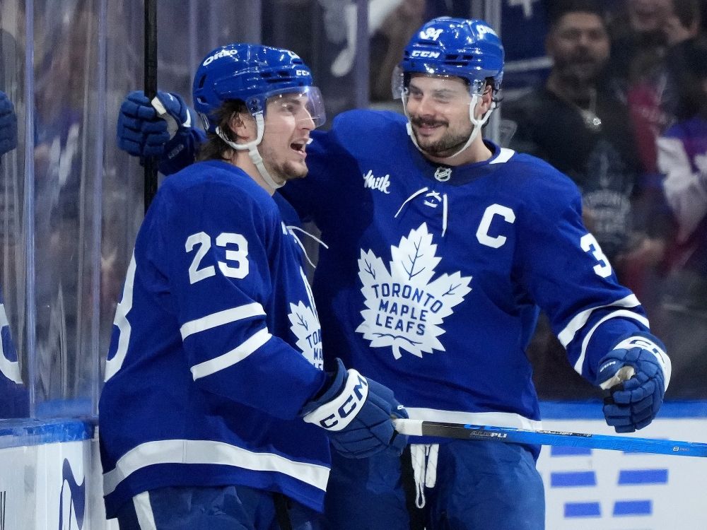 Maple Leafs' Auston Matthews, Matthew Knies to face Jackets | Toronto Sun